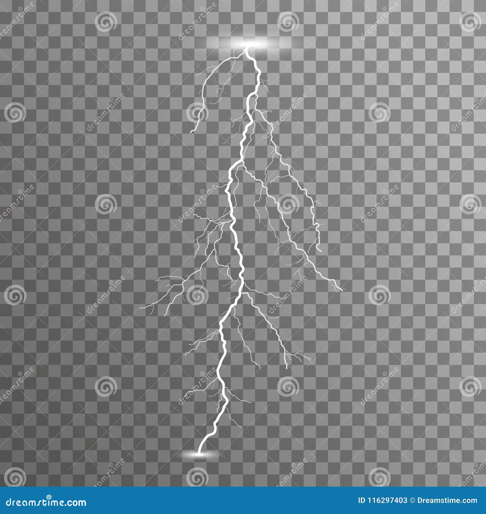 Lightning Effect EPS10 or Lightning Strike, Electric Shock. Stock ...