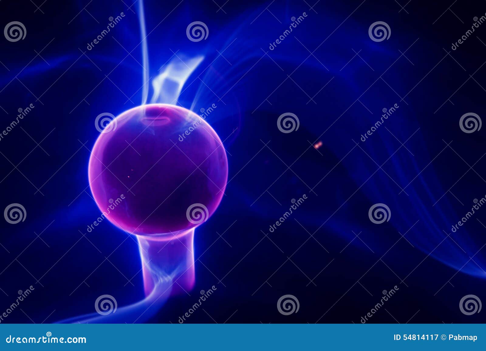 Lightning Electrical Sphere Stock Image - Image of color, science: 54814117