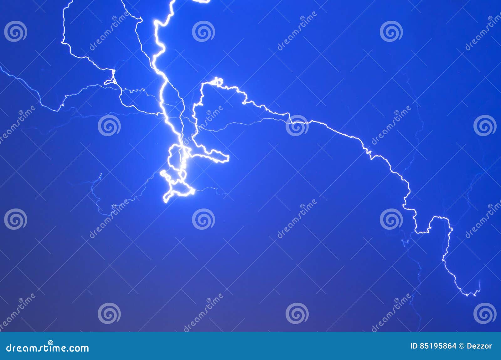 Lightning Electricity Sky Night Thunderstorm Weather Storm Stock Photo ...