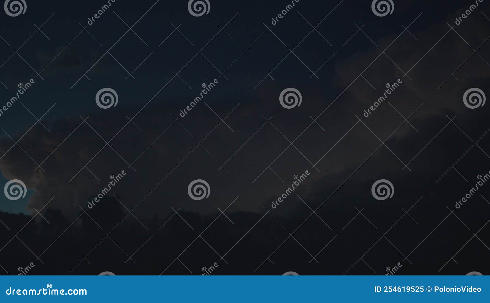 Lightning in the Evening at Sunset in the Stormy Sky Stock Video ...