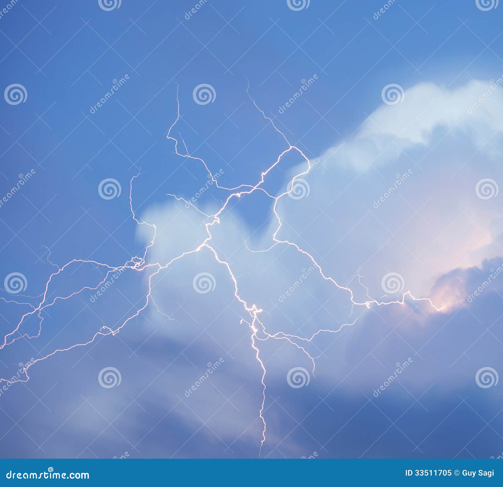 Lightning everywhere stock image. Image of thunderhead - 33511705