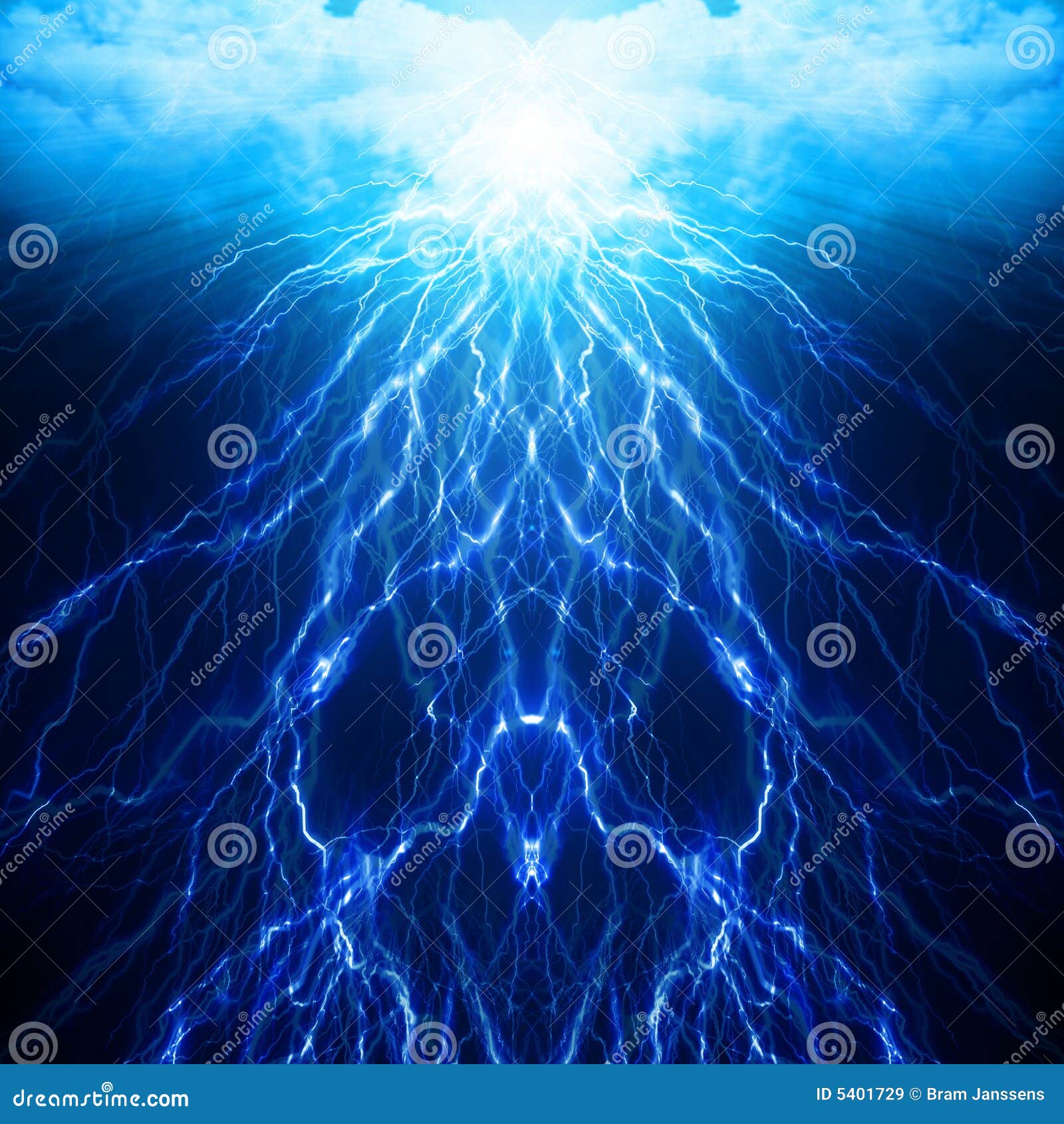 Lightning flash stock illustration. Illustration of clouds - 5401729