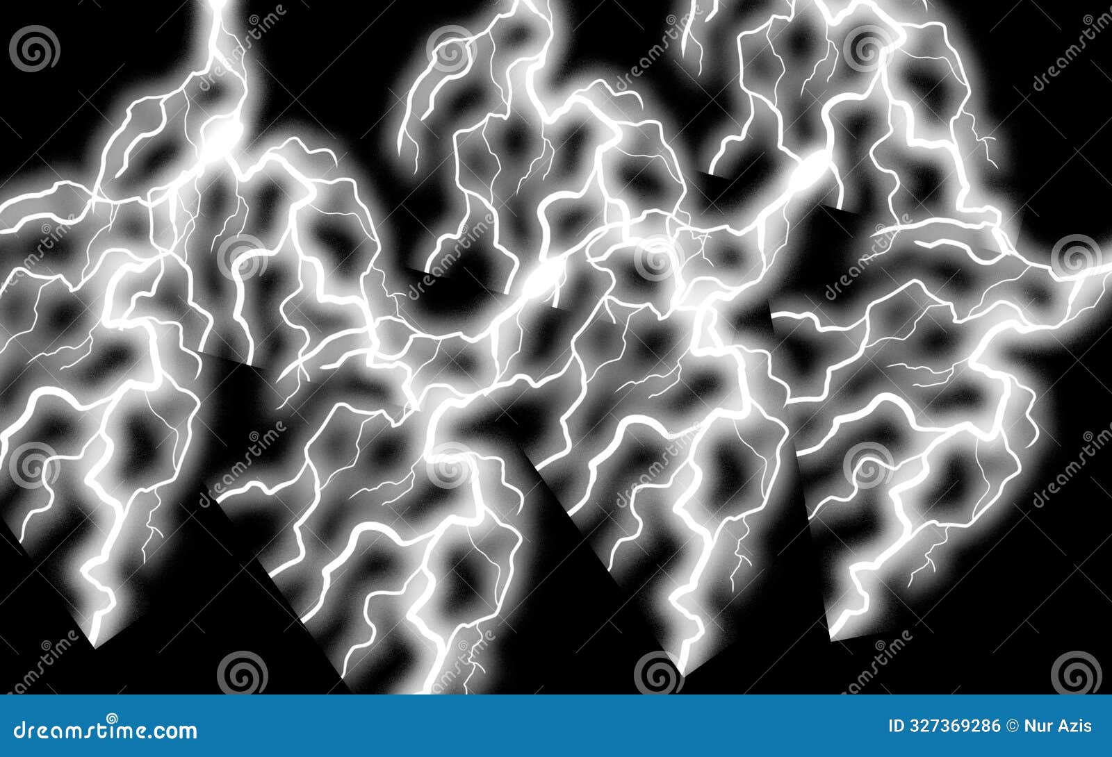 Lightning Flash on Dark Background, Banner Design. Thunderstorm on ...