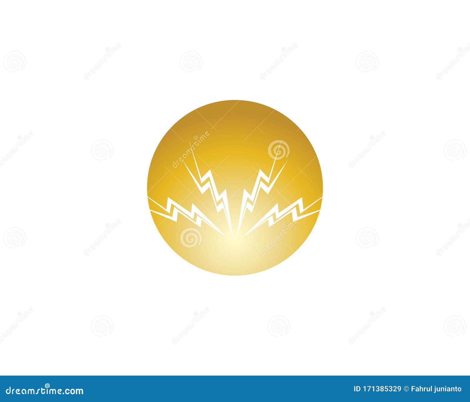Lightning Flash Icon Logo Vector Stock Illustration - Illustration of ...