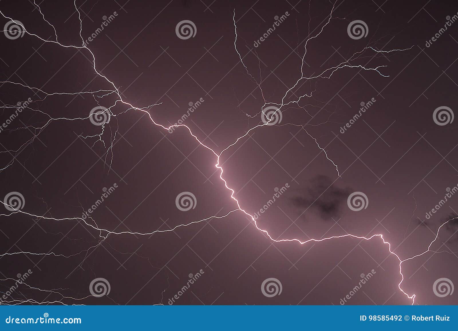 Lightning Flash stock photo. Image of discharge, bead - 98585492