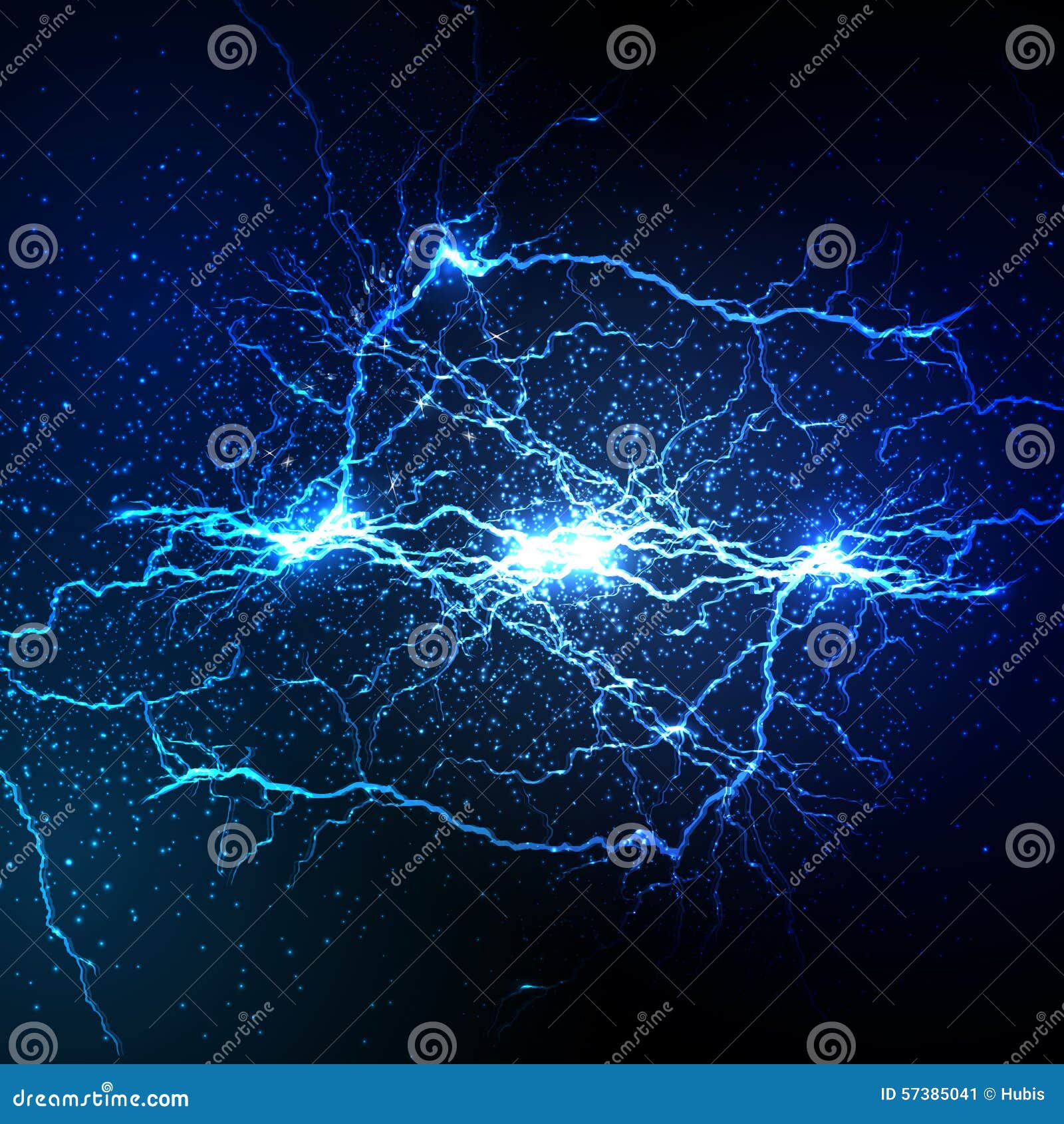 Lightning Flash Discharge Of Electricity On Transparent Background ...