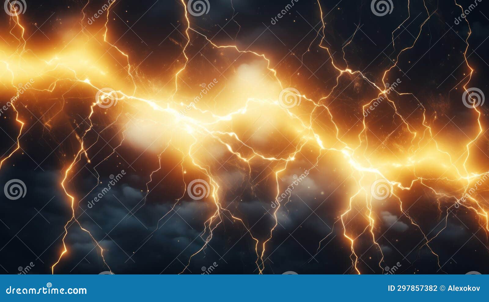 Lightning Flash Thunderbolt Effect Background. Thunderstorm Stock ...