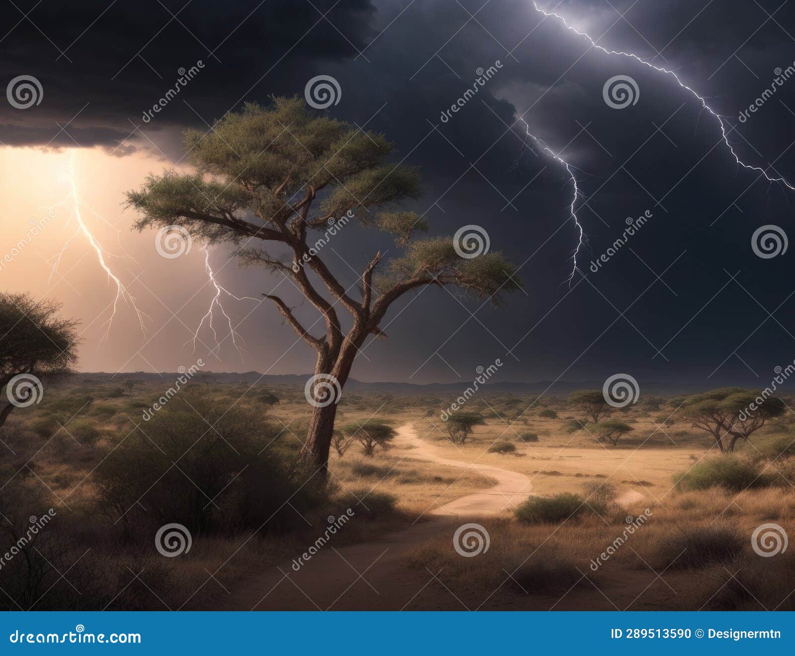 Lightning Flashes On Dramatic Night Sky, Lightning Strikes In Wild ...