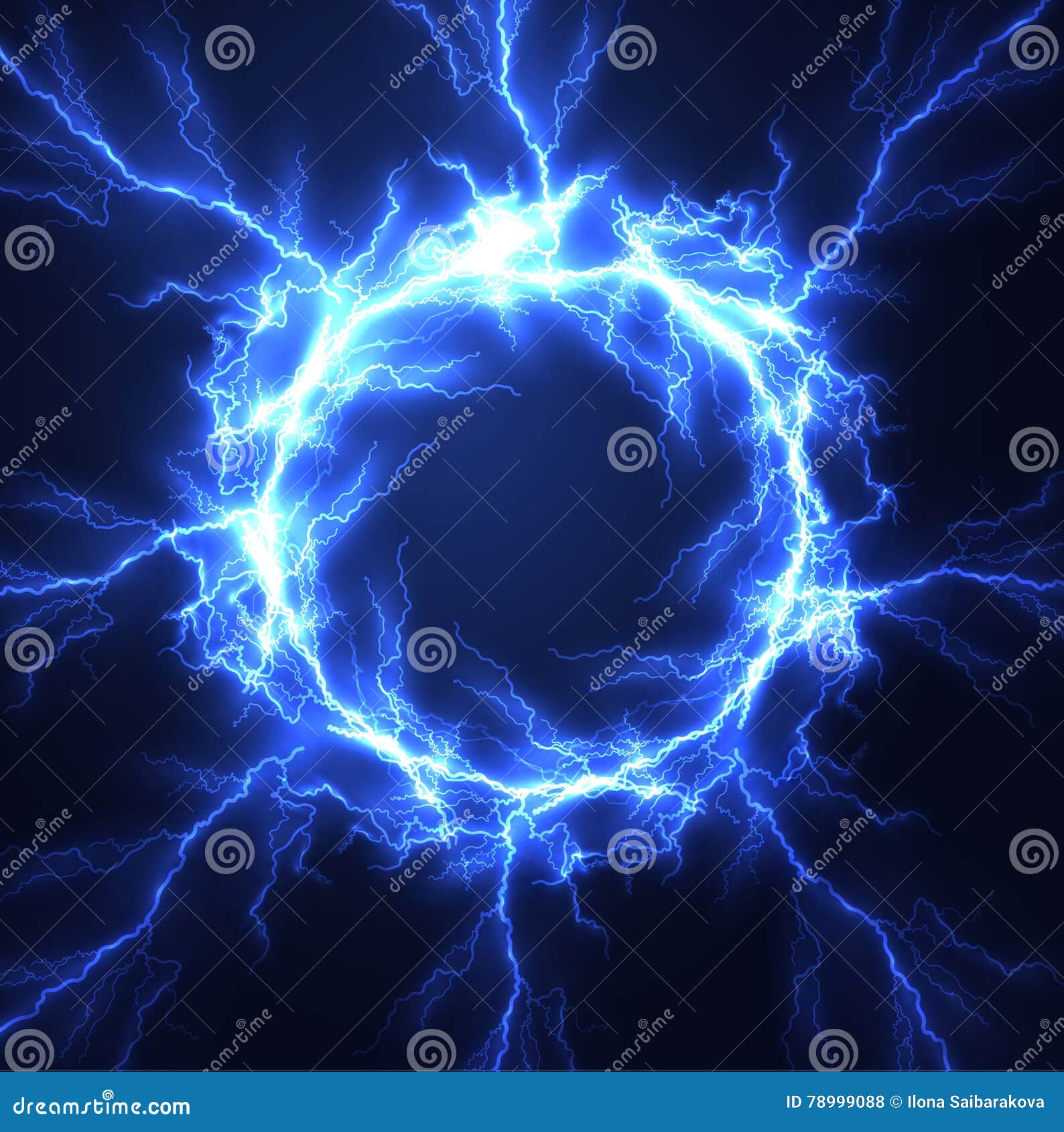 Lightning Frame Vector Background. Eps10. Stock Vector - Illustration ...