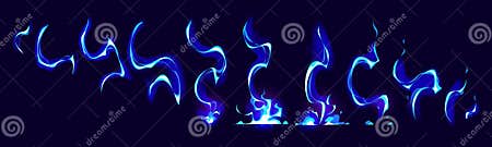 Lightning Game Sprite Fx Effect, Cartoon Bolt Stock Illustration ...