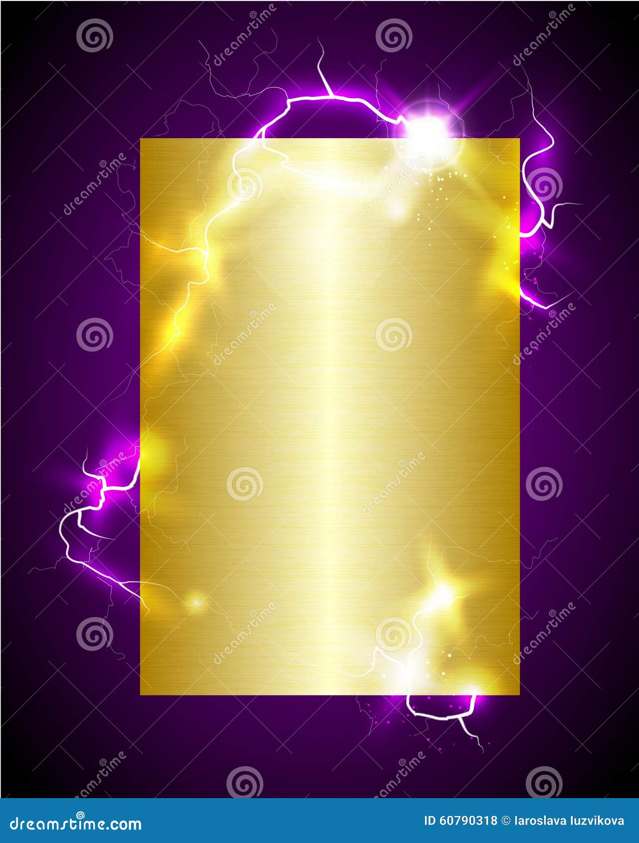 Lightning Golden Background Stock Vector - Illustration of blur ...