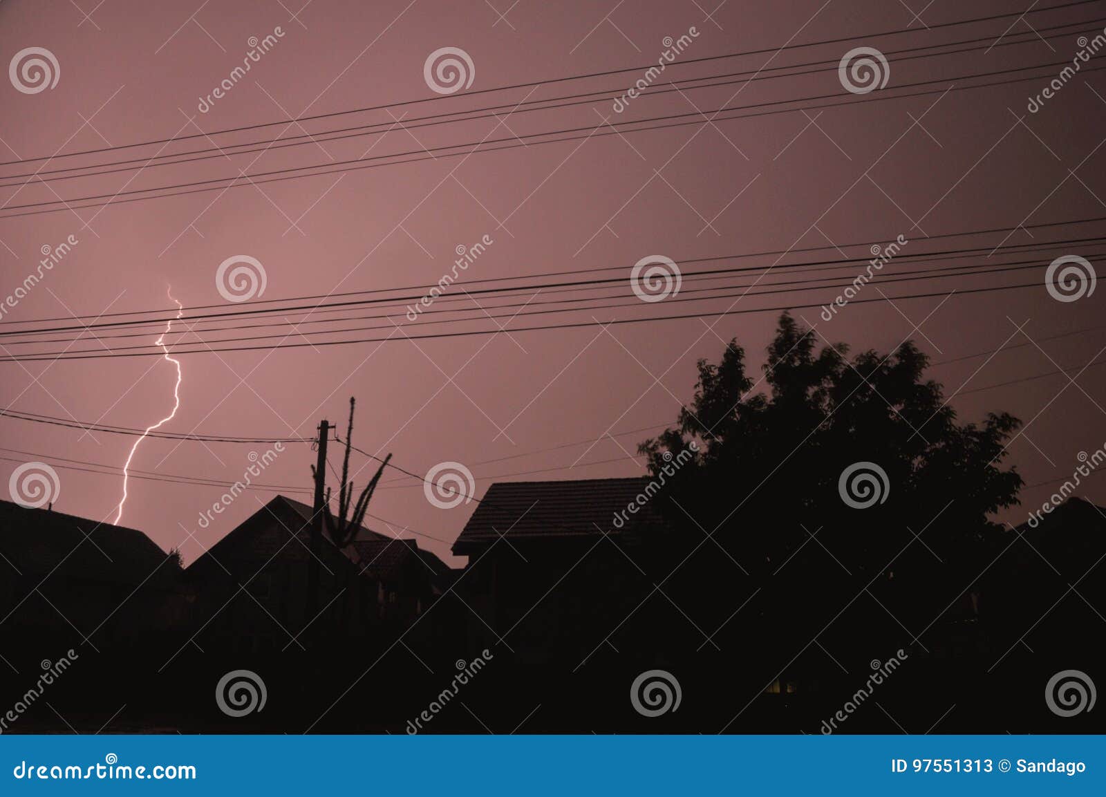 Lightning stock image. Image of beautiful, rumbling, powerful - 97551313
