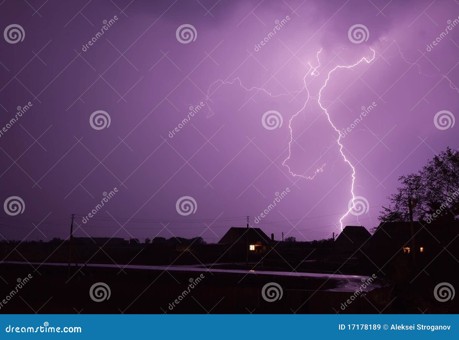 Lightning Hill stock image. Image of electric, fear, flash - 17178189