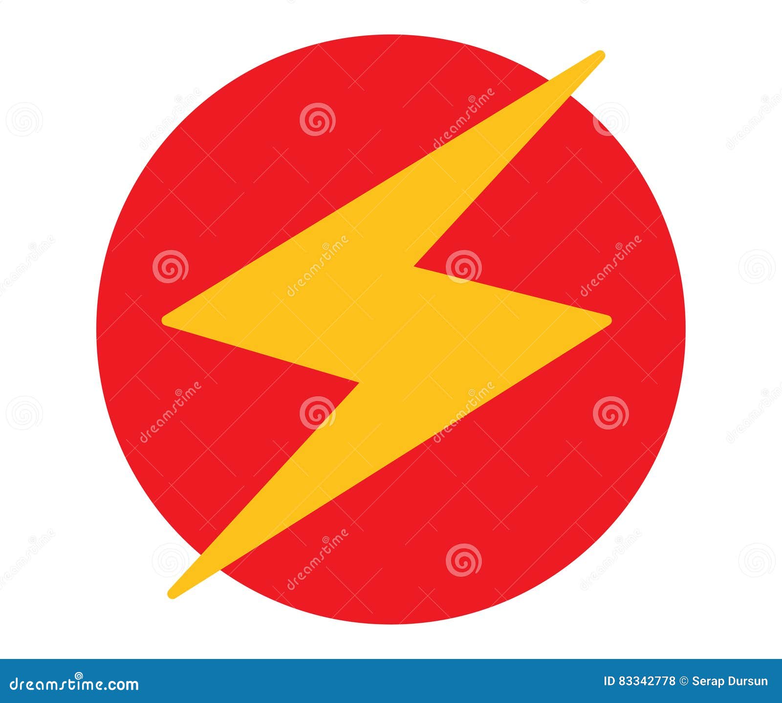 Lightning Icon Design stock vector. Illustration of graphic - 83342778