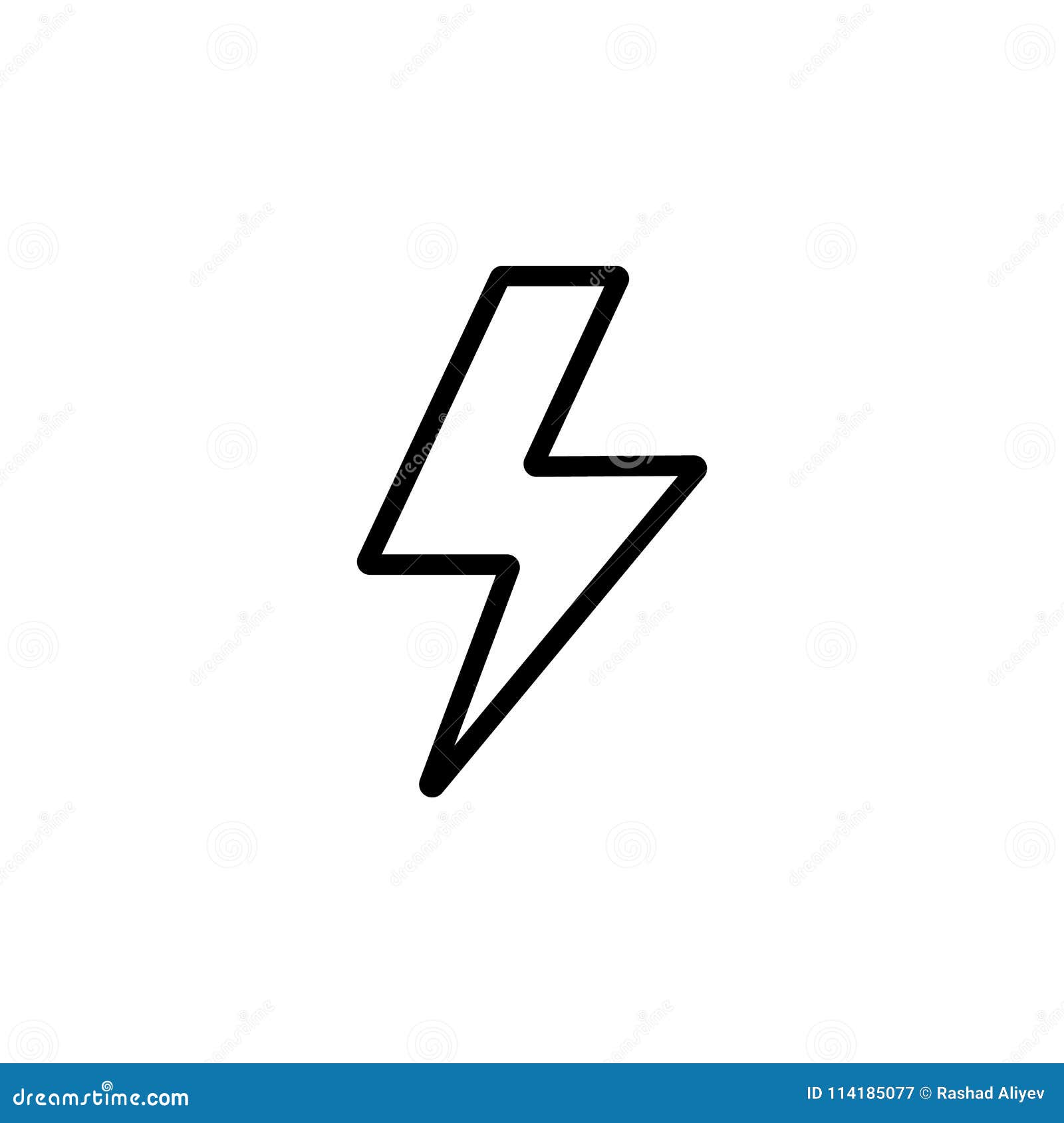 Lightning Icon. Element of Simple Icon for Websites, Web Design, Mobile ...