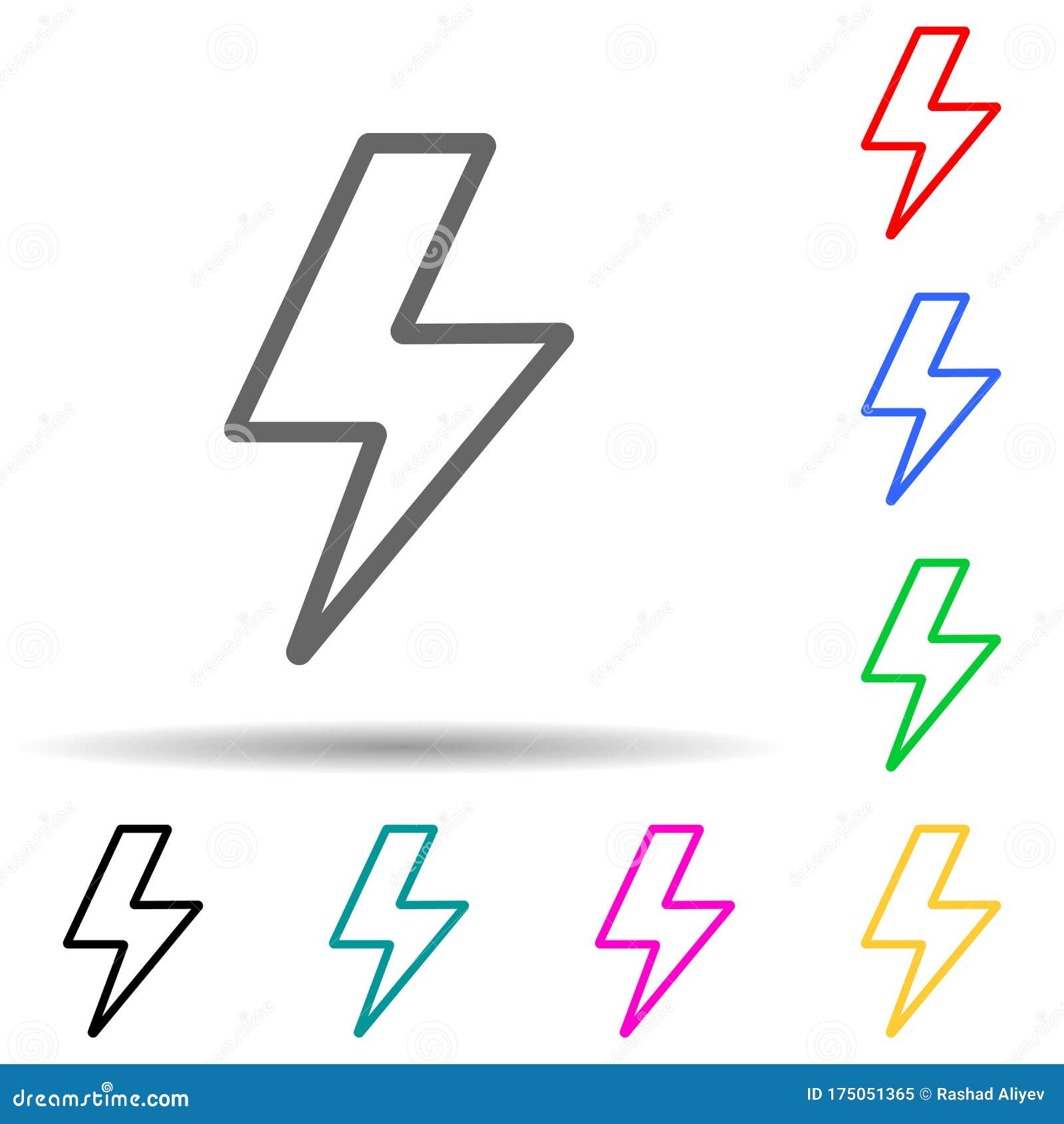 Lightning Icon. Element of Simple Icon for Websites, Web Design, Mobile ...