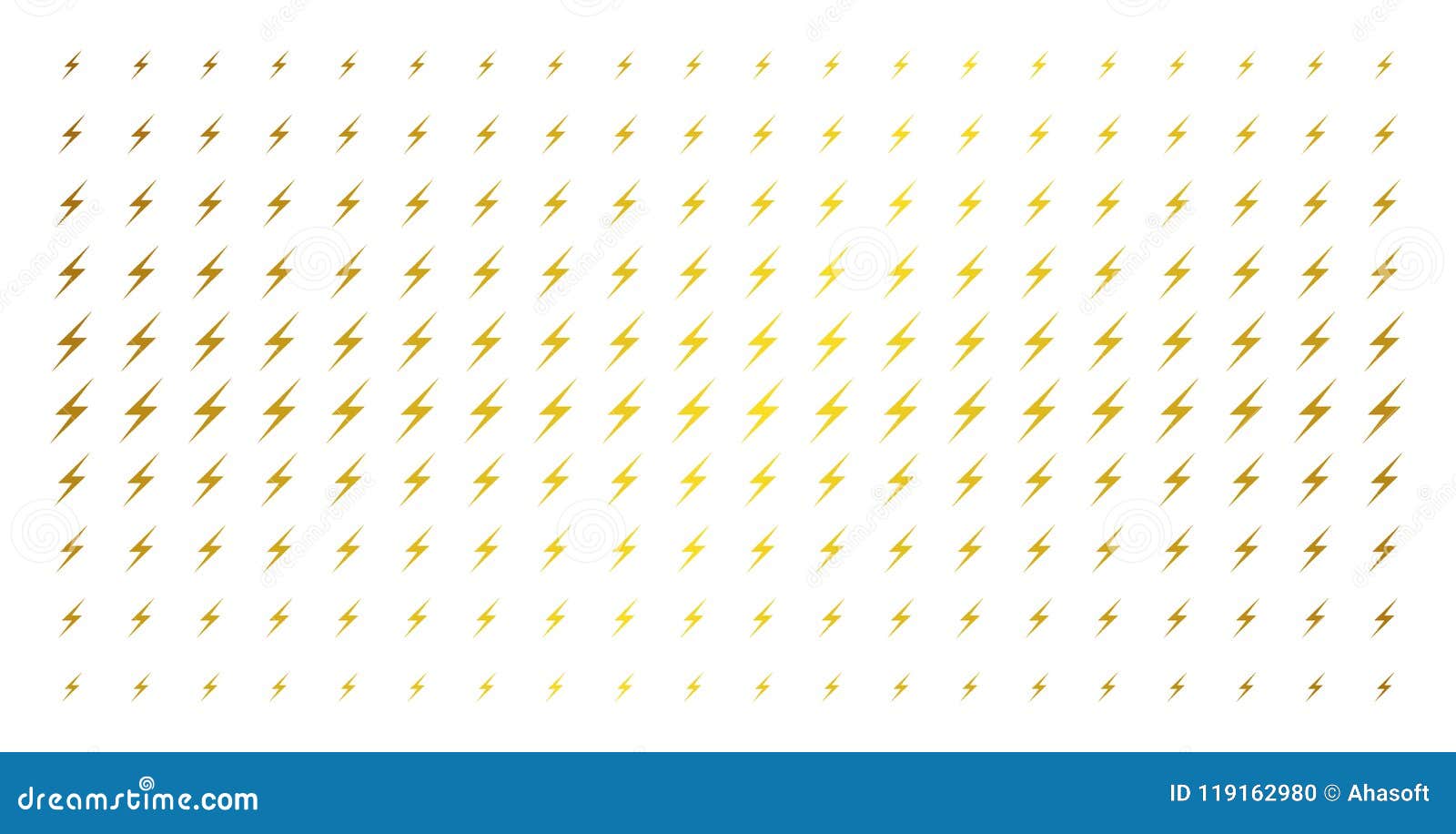 Lightning Golden Halftone Matrix Stock Vector - Illustration of hazard ...