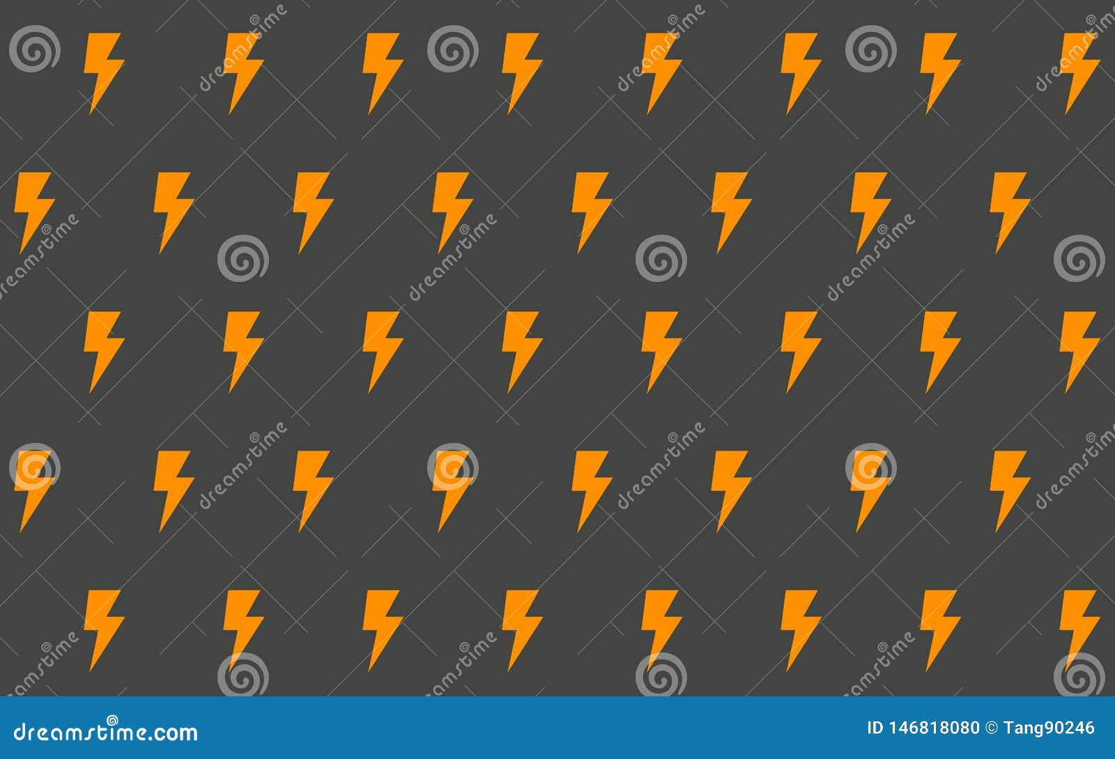 Lightning Icon with Gray Background Stock Illustration - Illustration ...