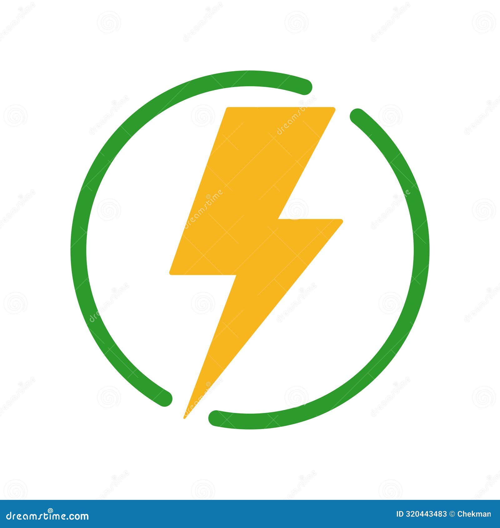 Lightning Icon. Lightning Icon, Logo Design in Flat Design Stock Vector ...