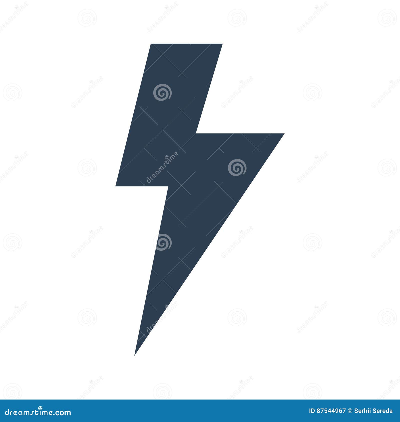 Lightning Icon.Vector Illustration Stock Illustration - Illustration of ...