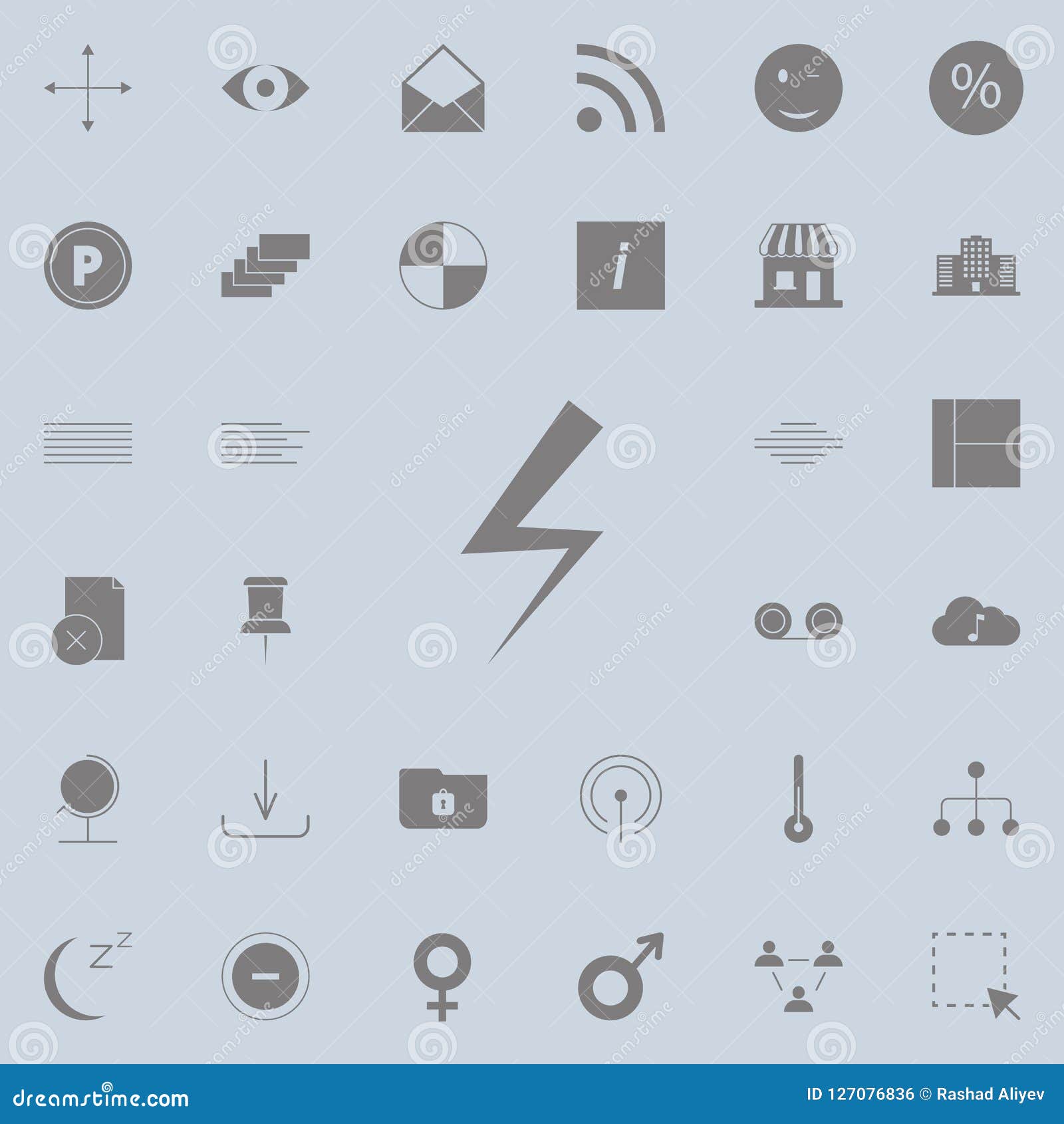 Lightning Icon. Web Icons Universal Set for Web and Mobile Stock ...