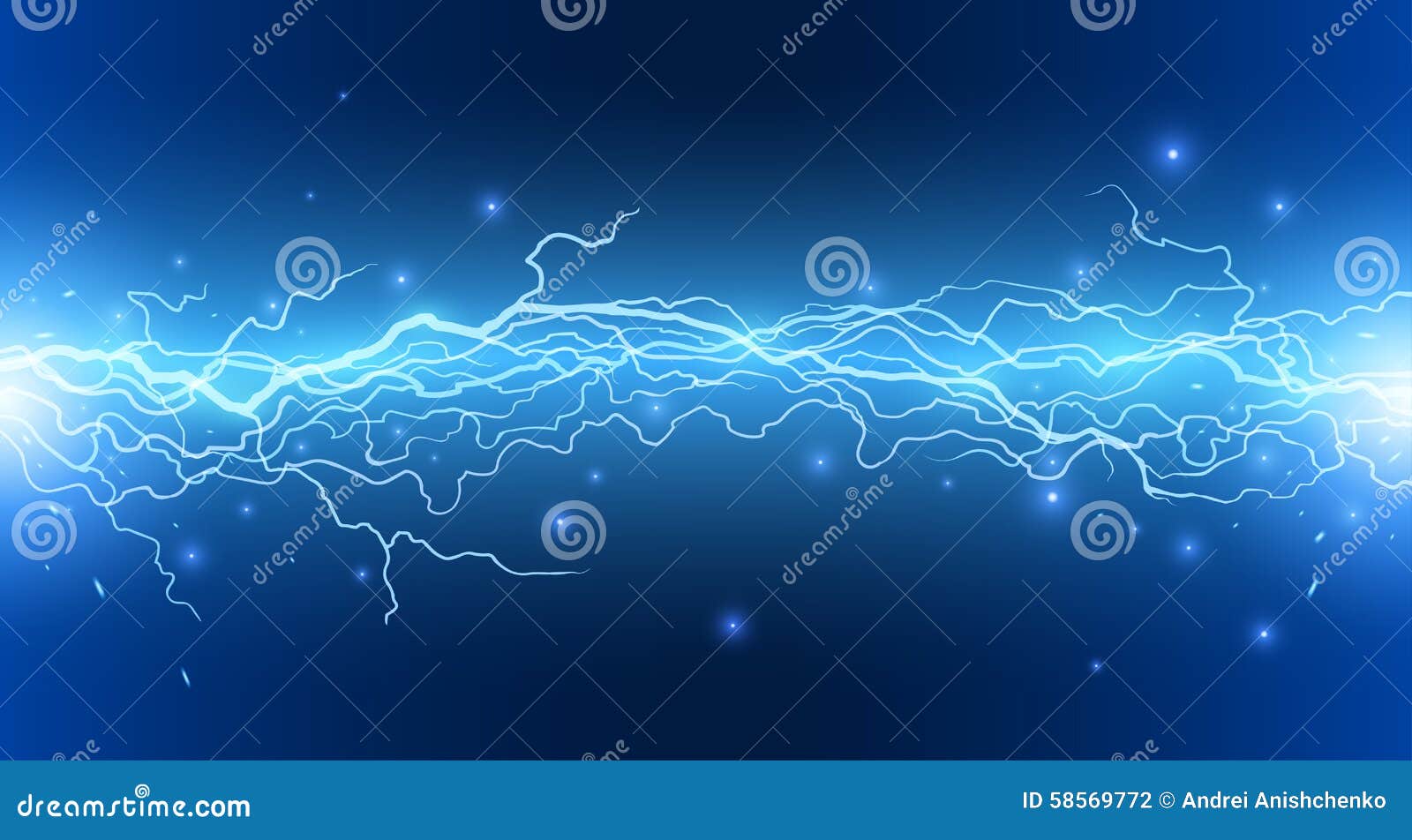 Lightning illustration stock vector. Illustration of color - 58569772