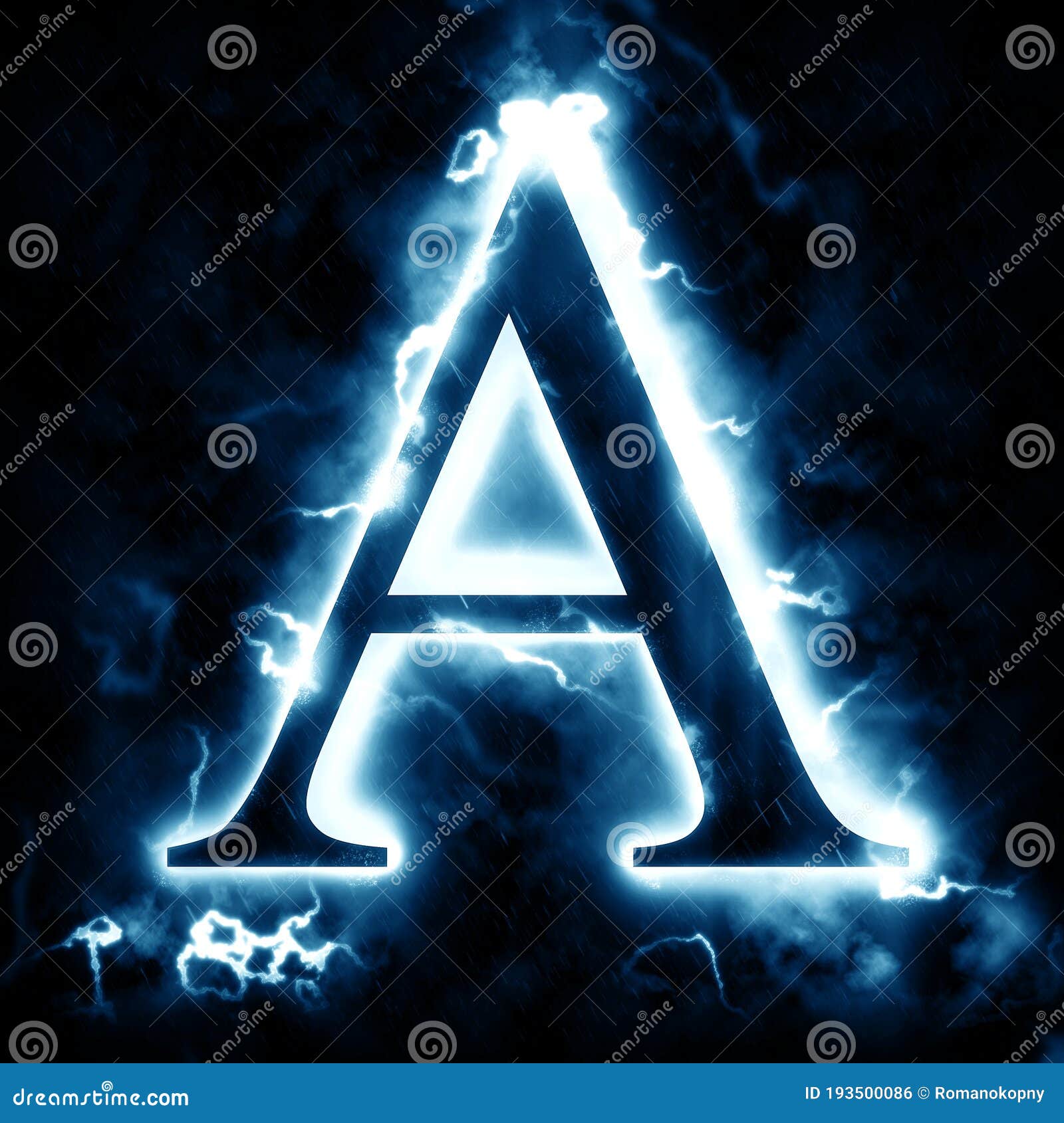 Lightning Letter I Stock Photo, Picture And Royalty Free, 58% OFF