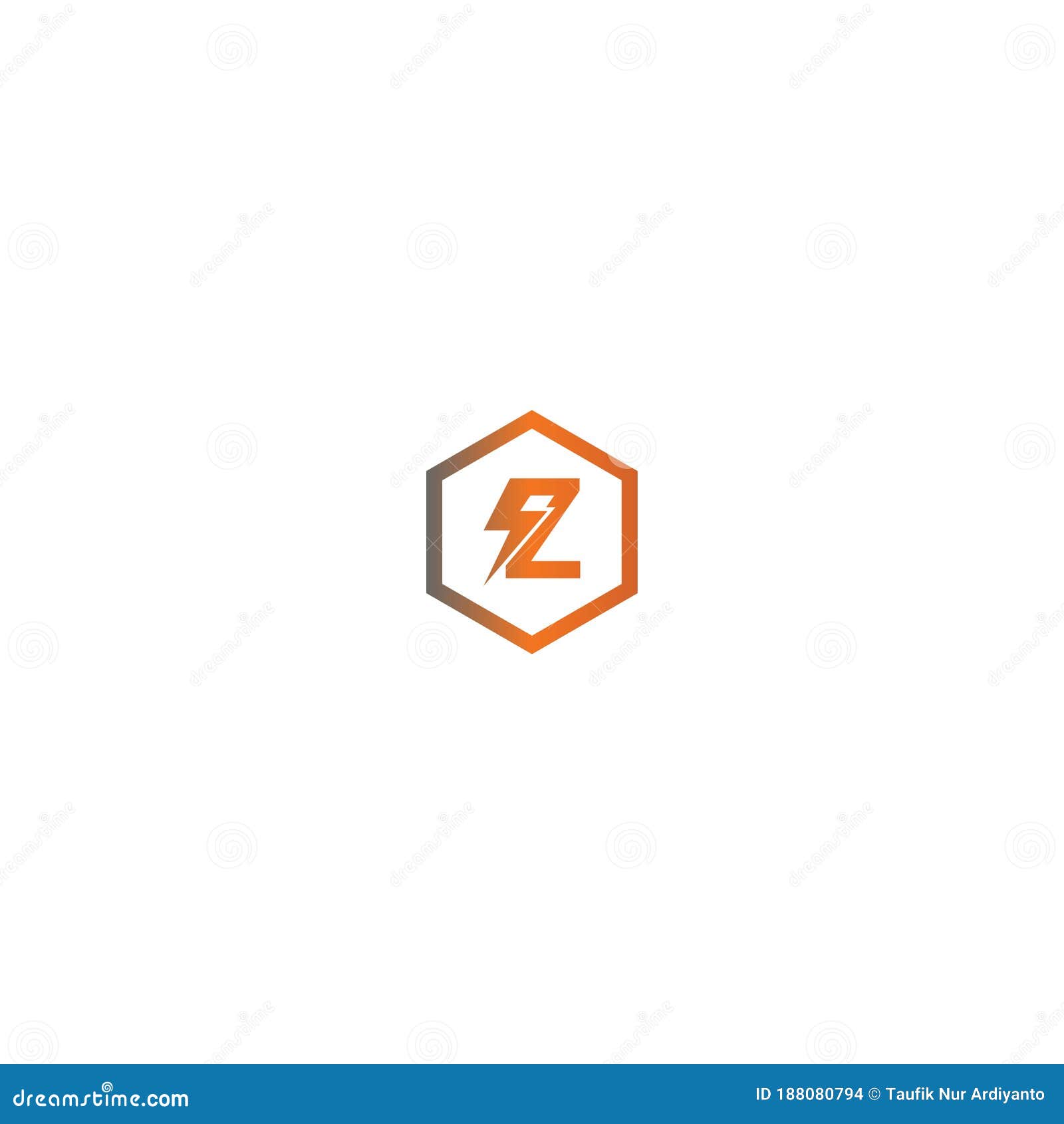 Lightning Letter Z Logotype Gradient Color Stock Vector - Illustration ...