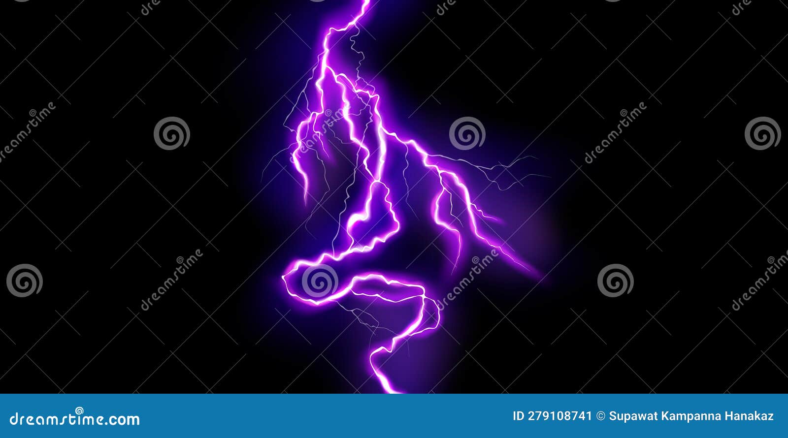 Lightning Light Effect Background Realistic Flash with Lightning ...