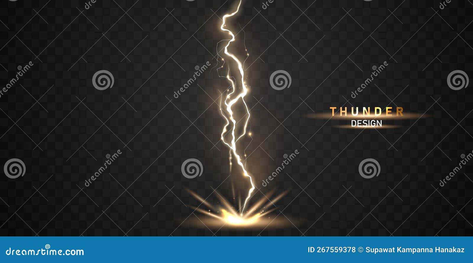 Lightning Light Effect Background Realistic Flash with Lightning ...