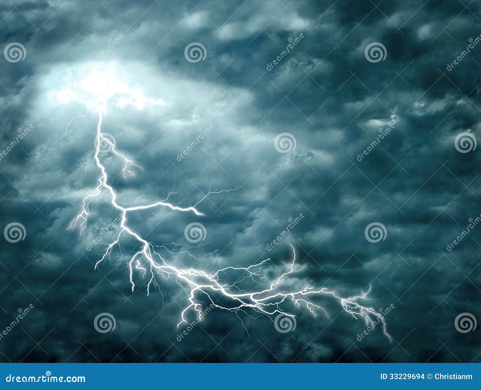Lightning stock illustration. Illustration of blue, power - 33229694
