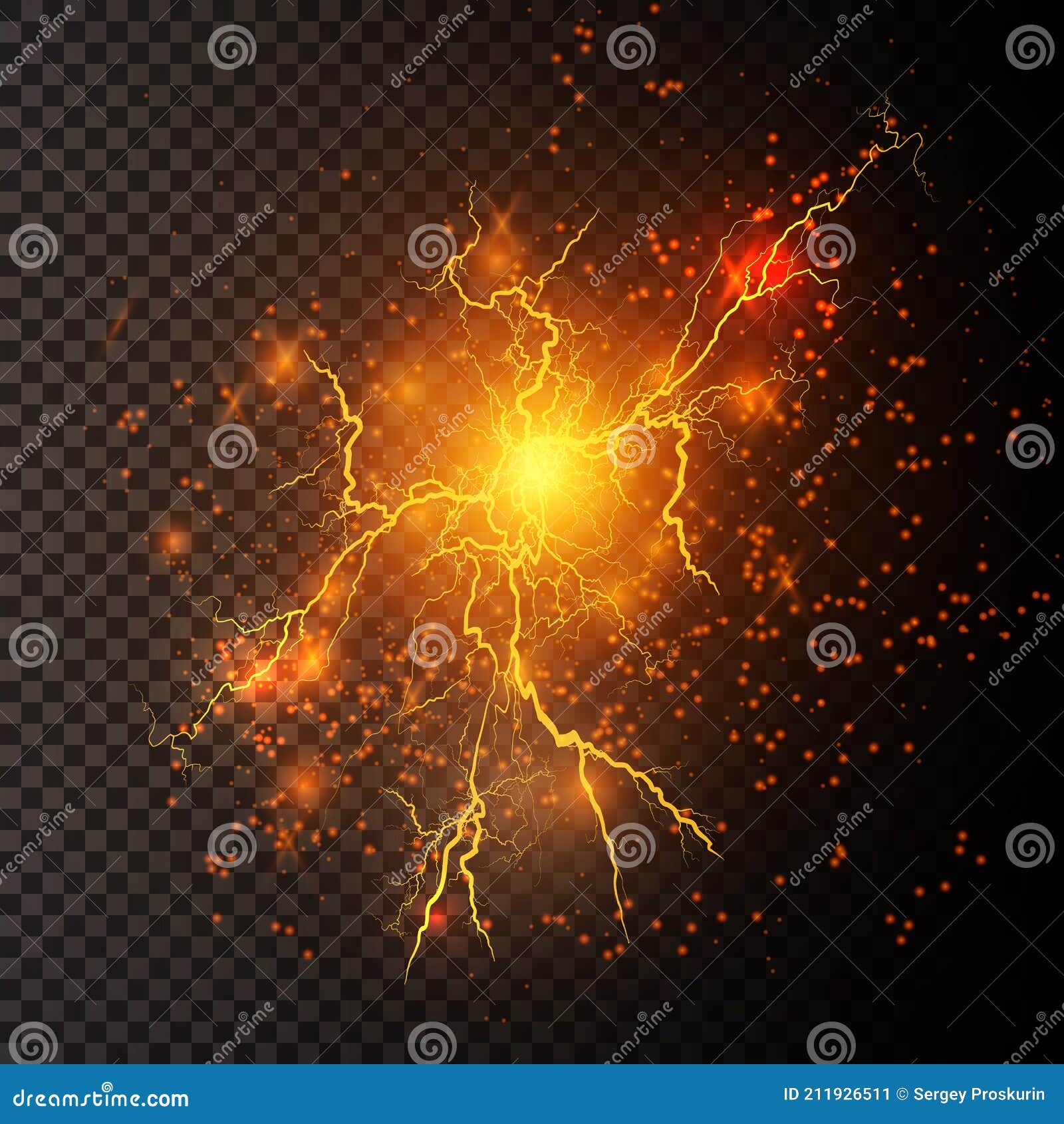 Lightning Lightning. Lightning Collision, Powerful Electrical Explosion ...