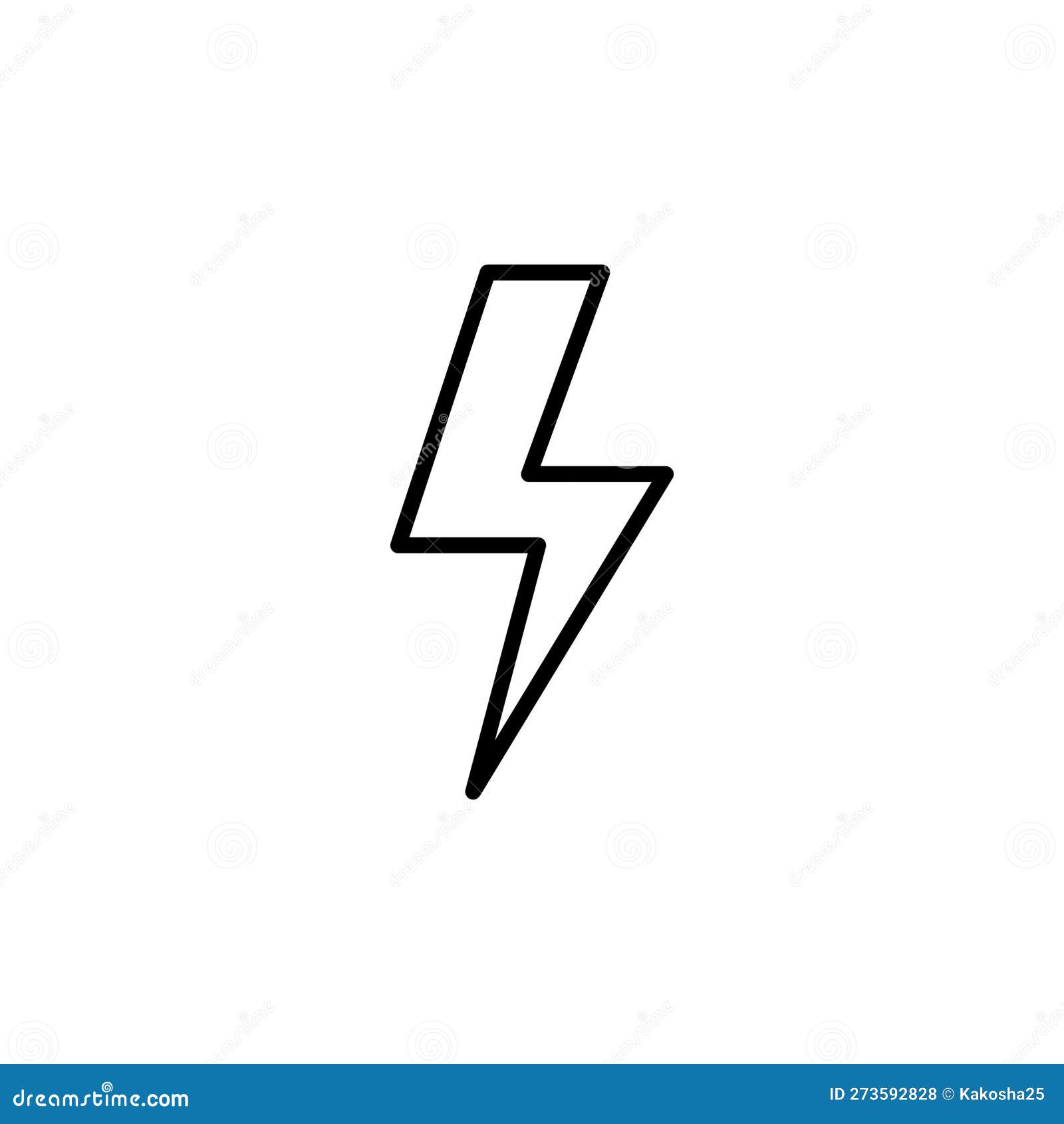 Lightning Line Art Icon Logo Vector | CartoonDealer.com #239939607