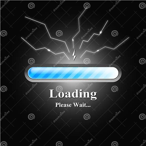 Lightning loading stock vector. Illustration of loading - 54596022