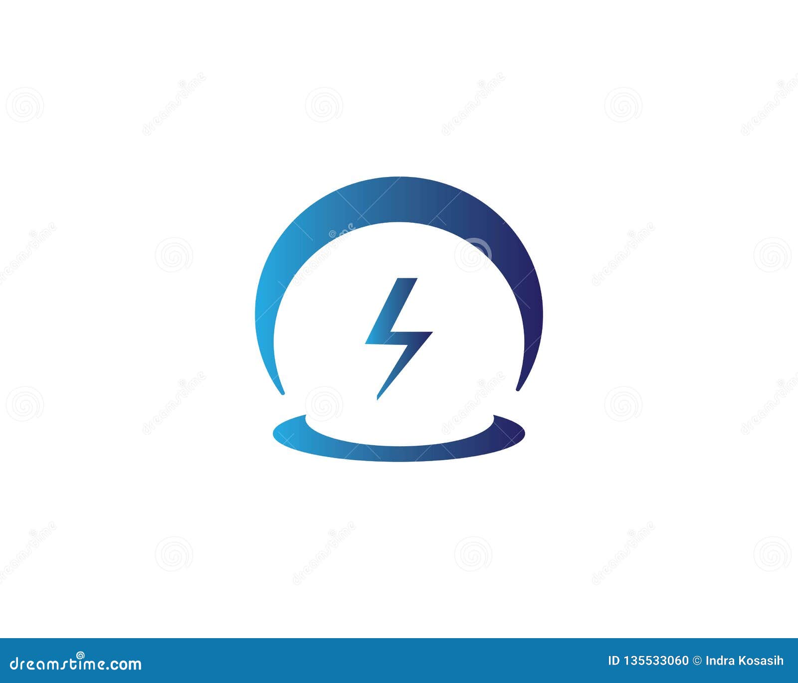 Lightning Logo Template stock vector. Illustration of electric - 135533060