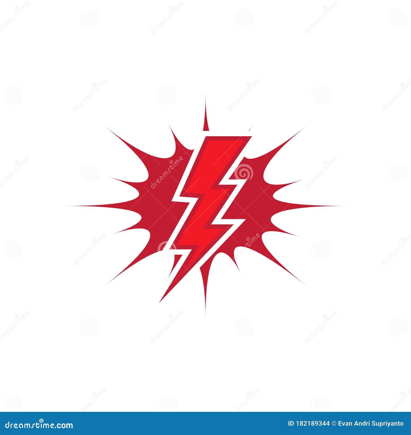 Lightning Logo Template Vector Symbol Stock Illustration - Illustration ...