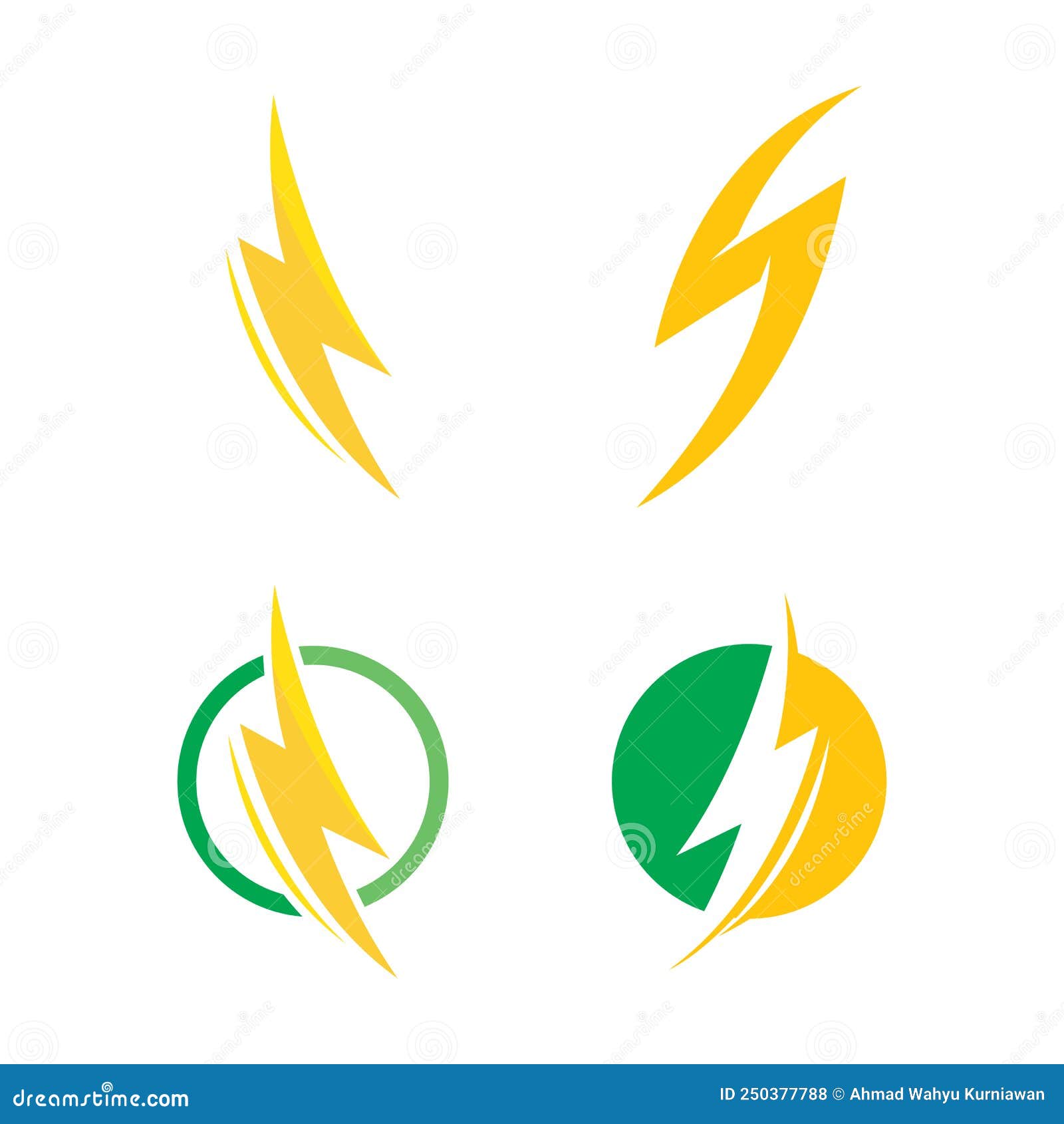 Lightning Logo vector stock vector. Illustration of bolt - 250377788