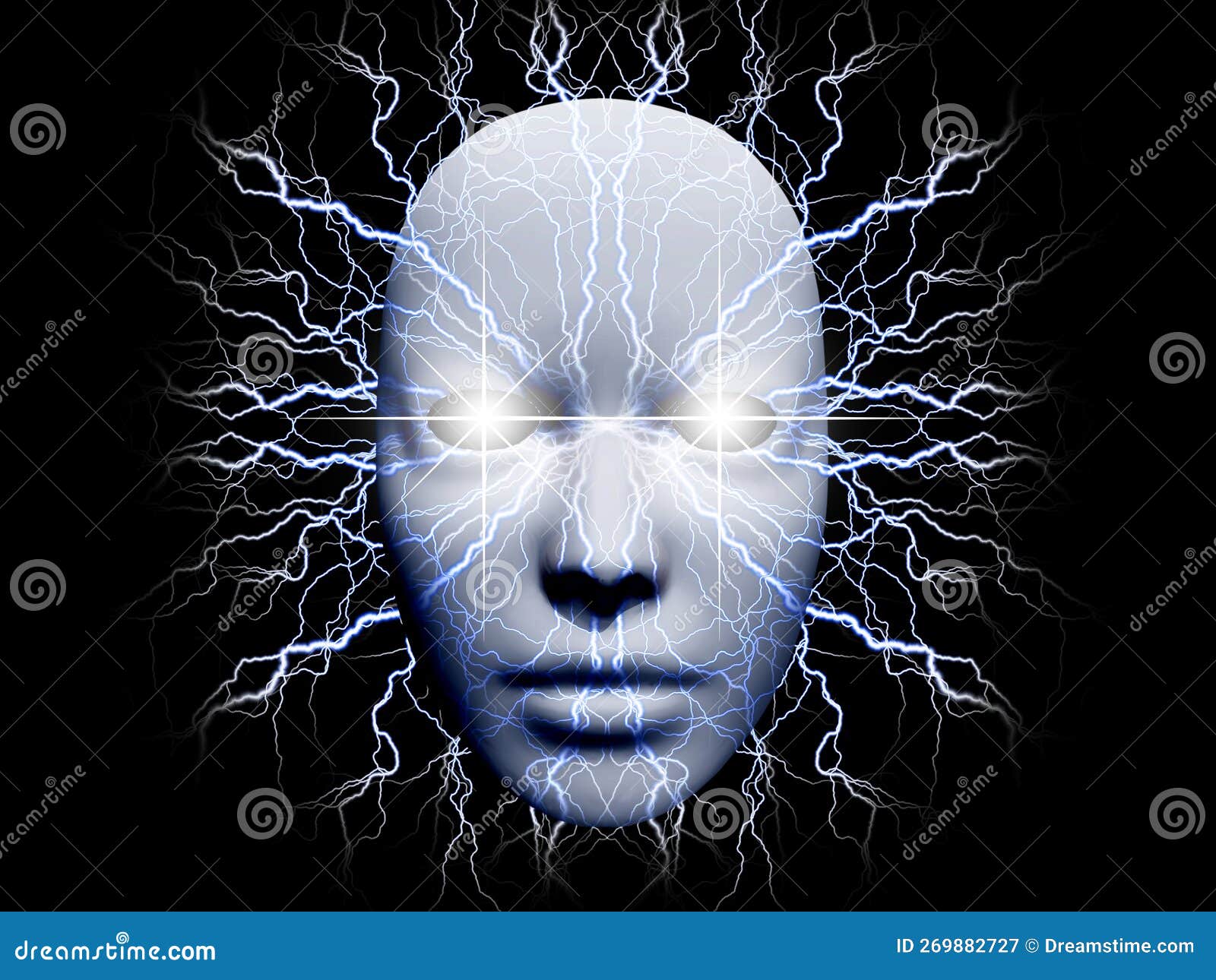 Lightning mask stock image. Image of background, heaven - 269882727