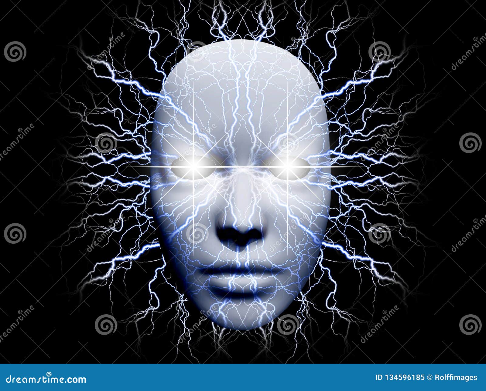 Lightning mask stock illustration. Illustration of mask - 134596185