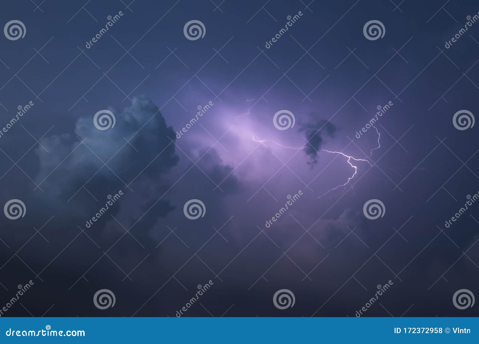 Lightning in the sky stock photo. Image of thunderbolt - 172372958