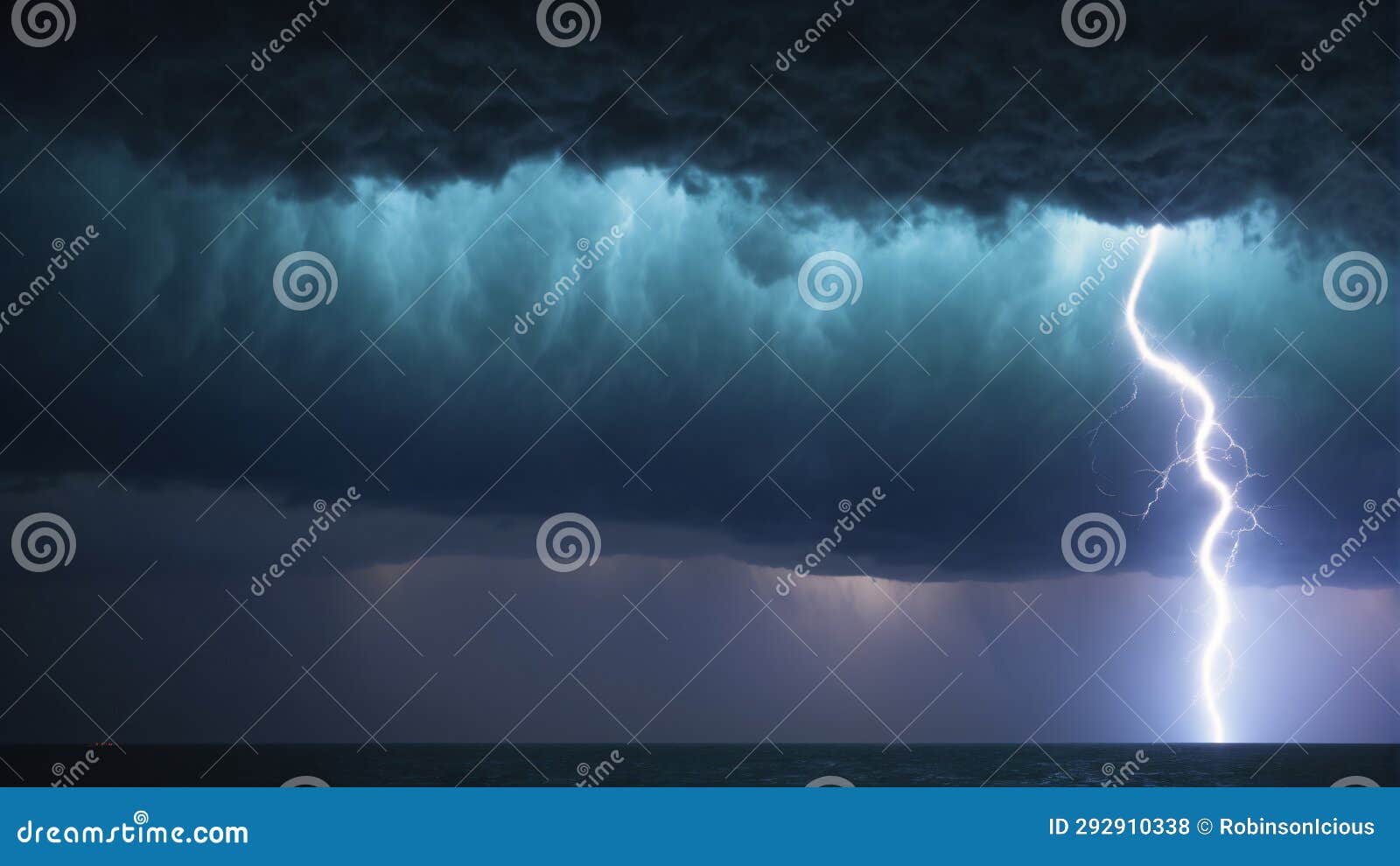 Lightning in Nature. Highly Detailed and Realistic Illustration Stock ...