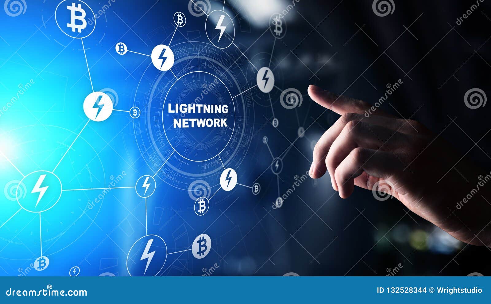 Lightning Network Communication in Cryptocurrency Technology. Bitcoin ...