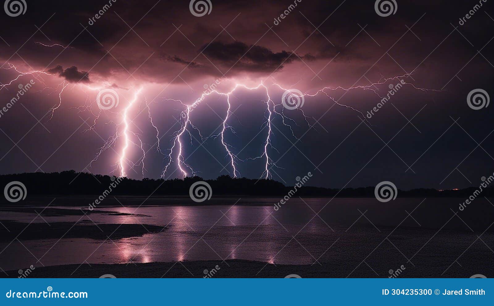 Lightning in the Night a Cosmic Dance of Forces, Where the Lightning is ...