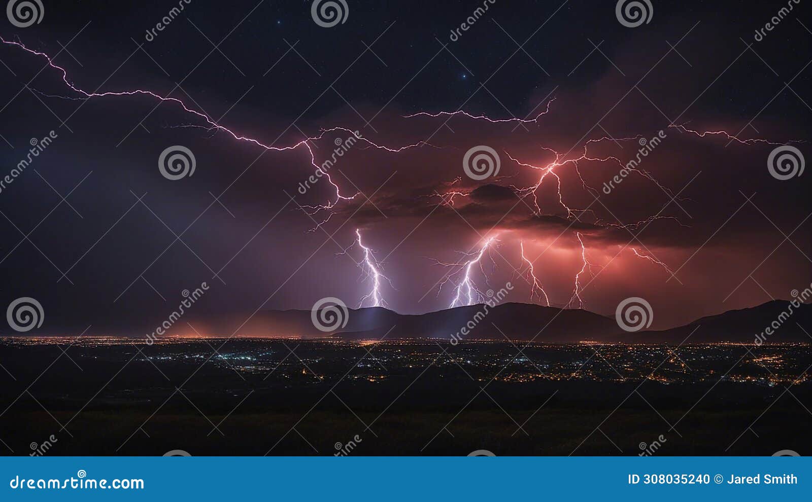 Lightning In The Night _A Cosmic Dance Of Forces, Where The Lightning ...