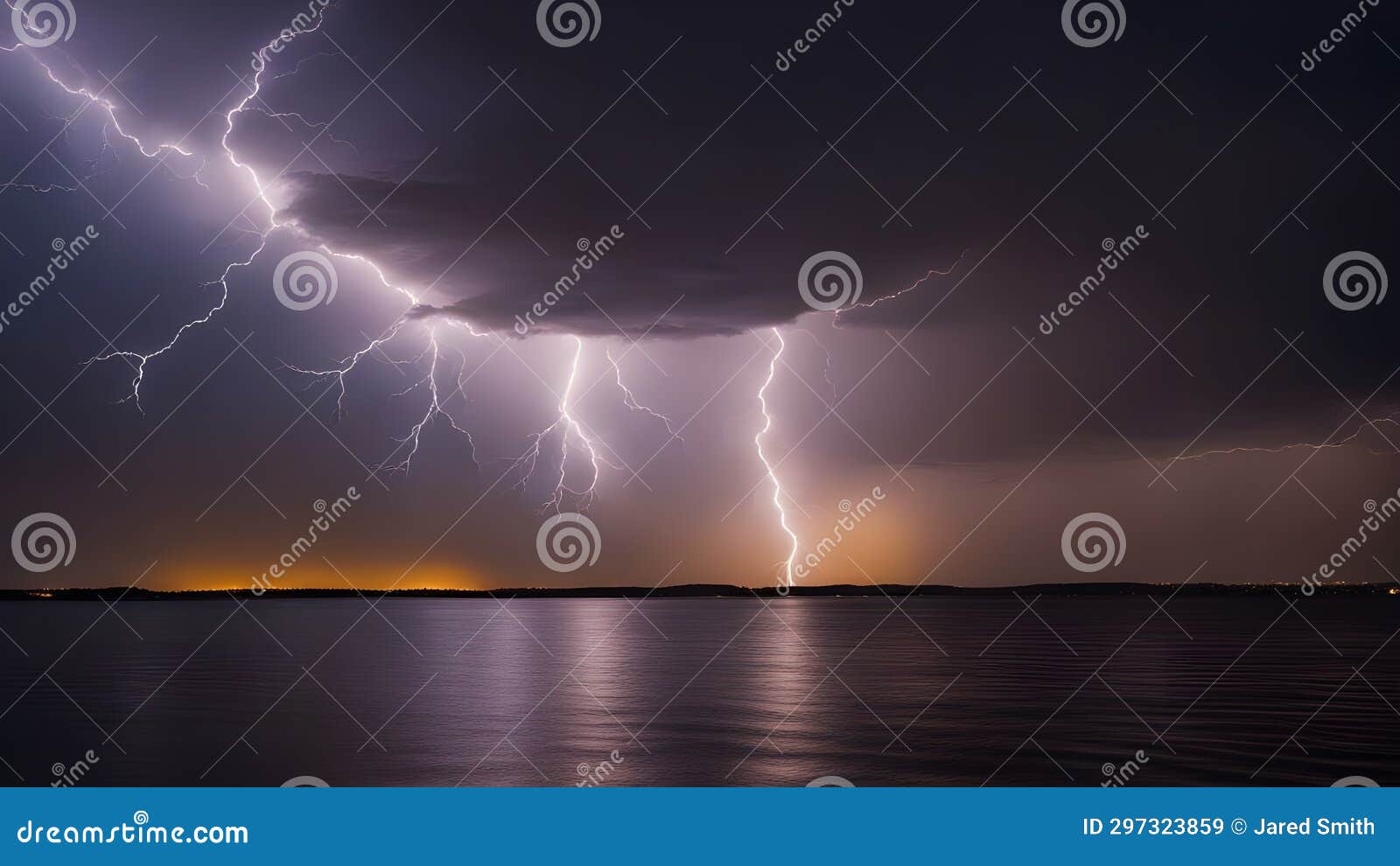 Lightning In The Sky A Cosmic Battle Of Forces, Where The Sky And The ...