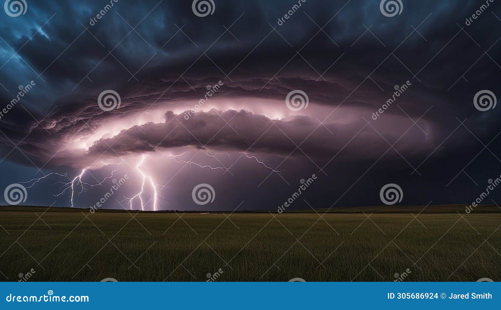 Lightning in the Night Cosmic Dance of Forces, Where the Supercell ...