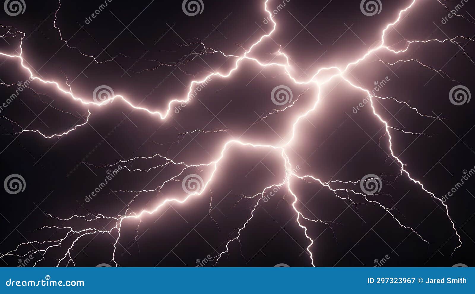 Lightning in the Night Sky a Lightning Bolt in the Sky, Creating a ...