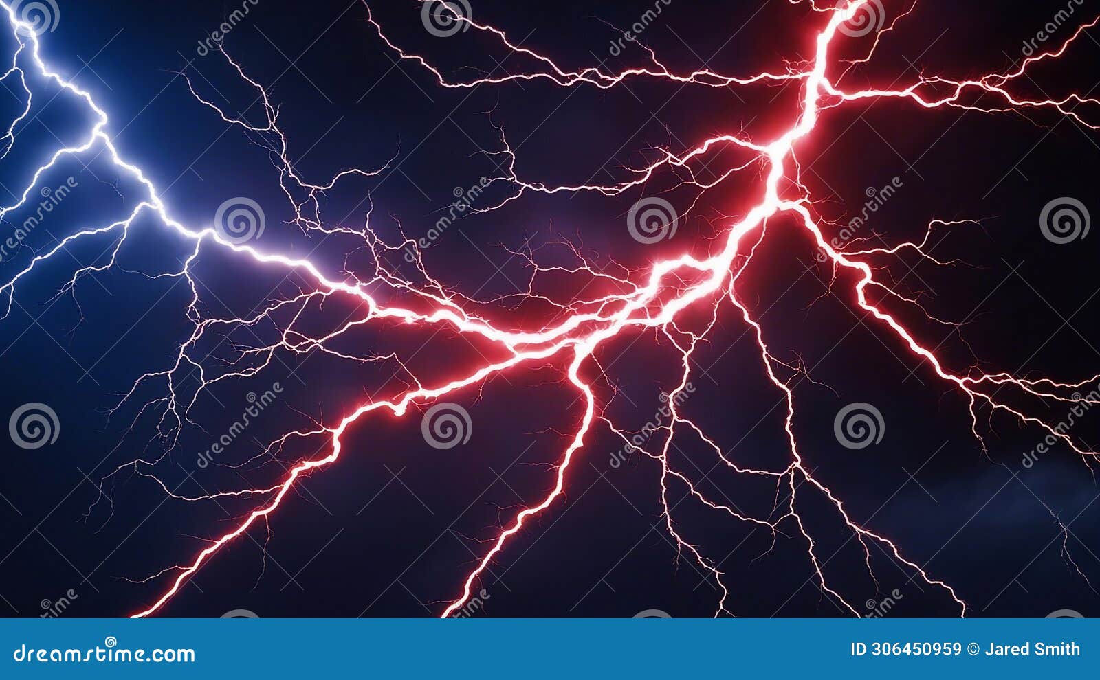 Lightning in the Night Sky a Striking Image of a Lightning Bolt with ...