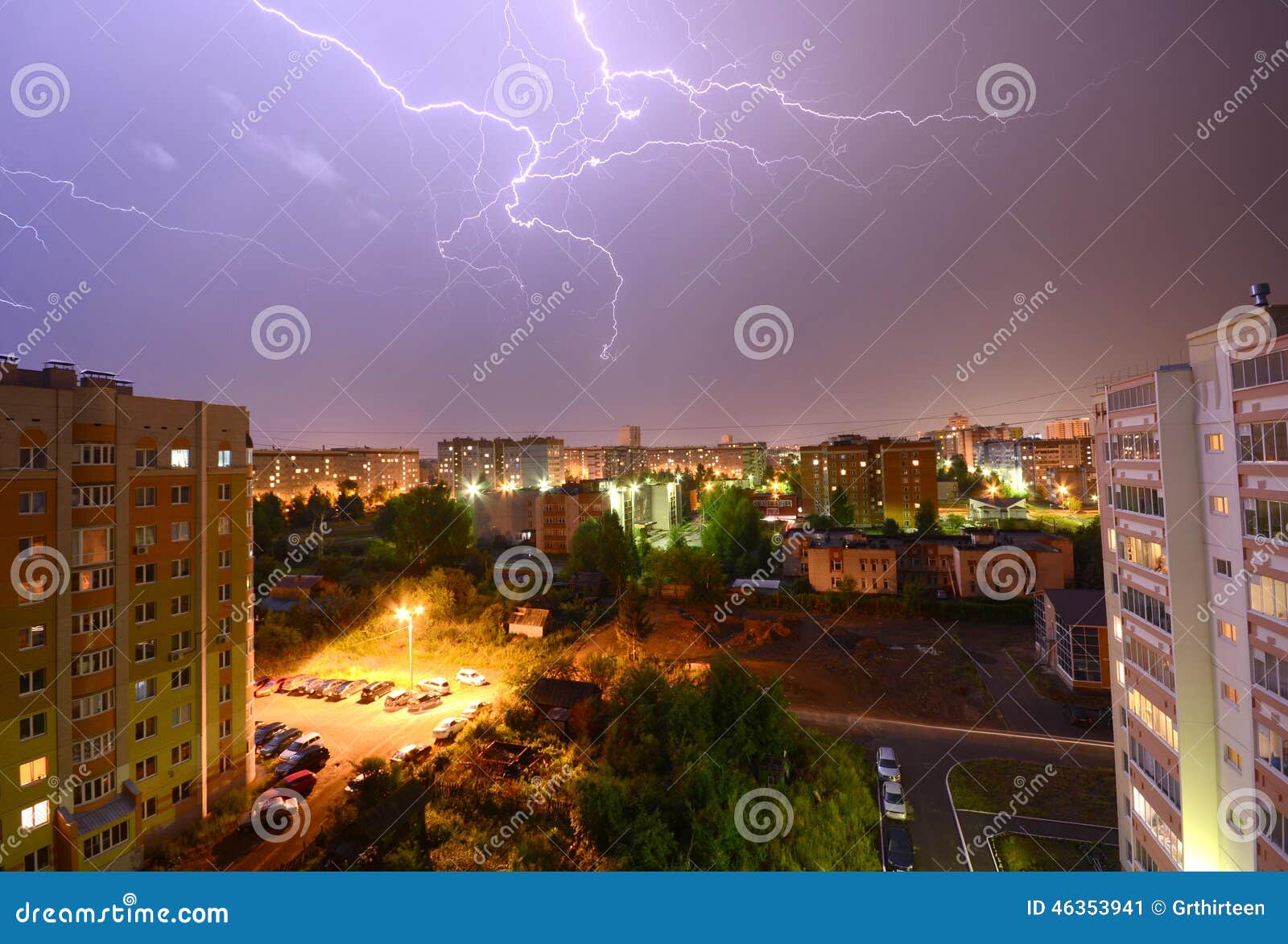 Lightning Over Pyramid Stock Photo | CartoonDealer.com #177006300