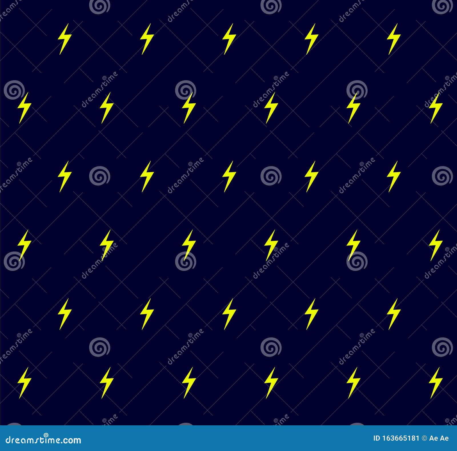 Lightning Pattern on a Dark Background. Vector Stock Vector ...